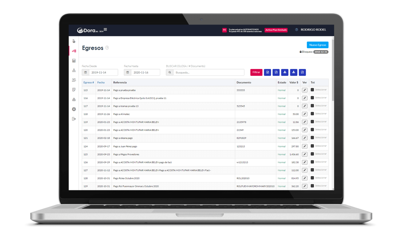 Software contable online | Dora Perú